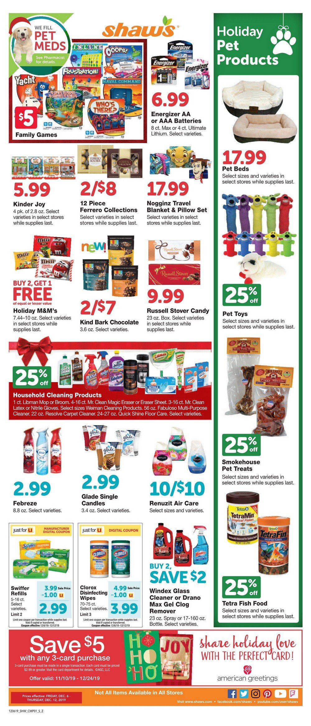 Shaw's Weekly Ad Dec 06 – Dec 12, 2019