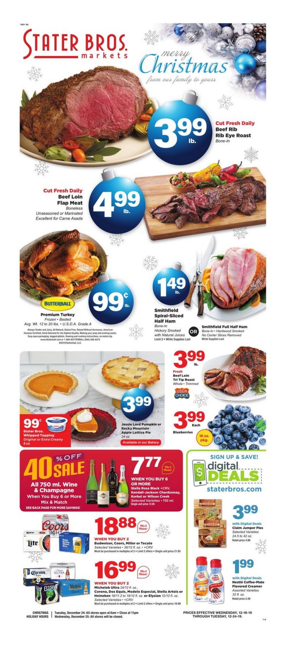Stater Bros Weekly Ad Dec 18 – Dec 24, 2019