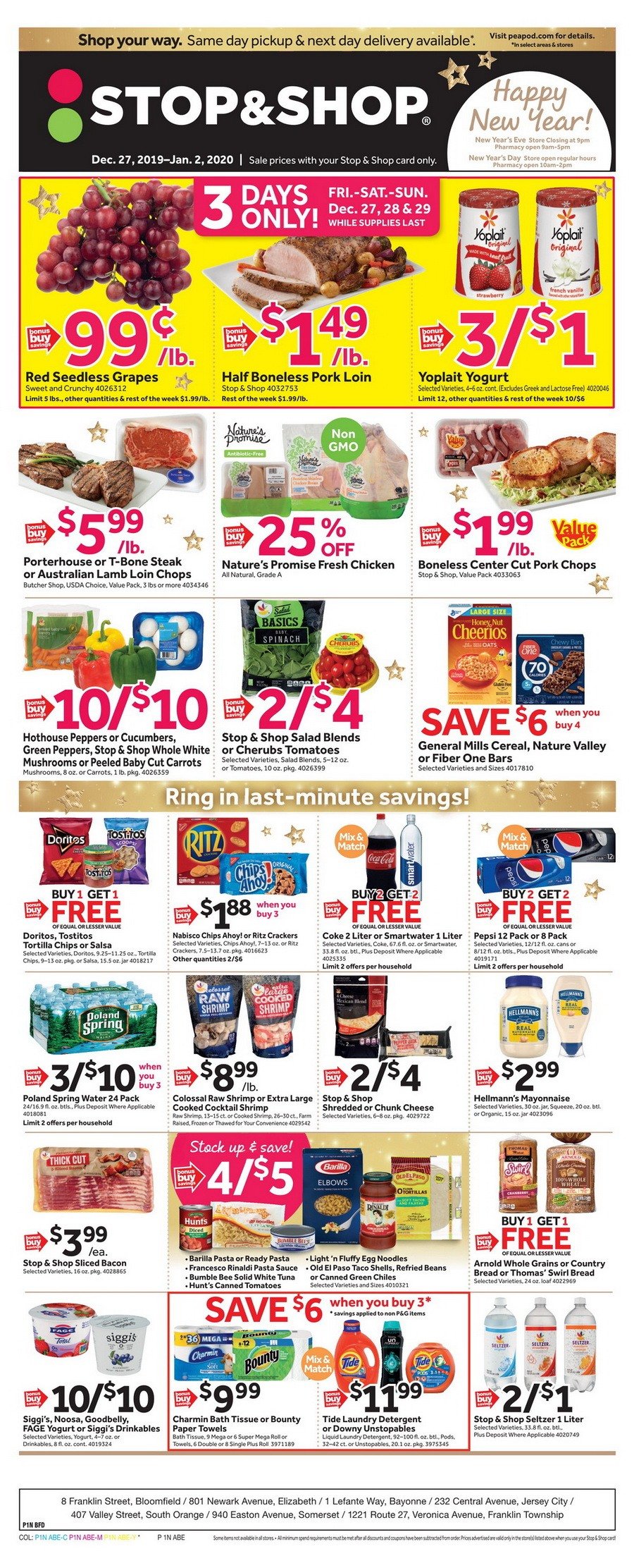 Stop & Shop Weekly Circular Dec 27 – Jan 02, 2020