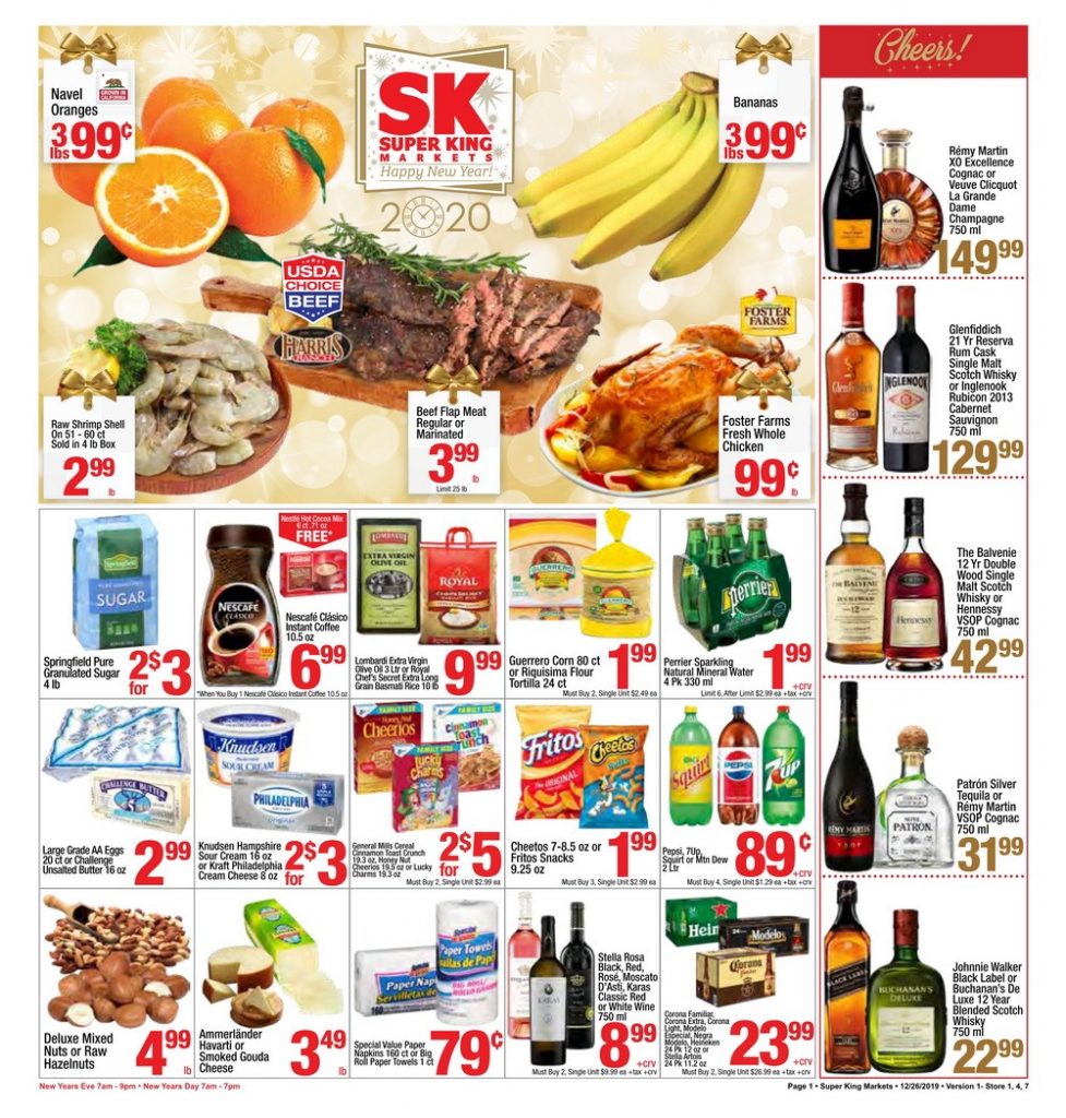 Super King Weekly Ad Dec 26 – Jan 01, 2020