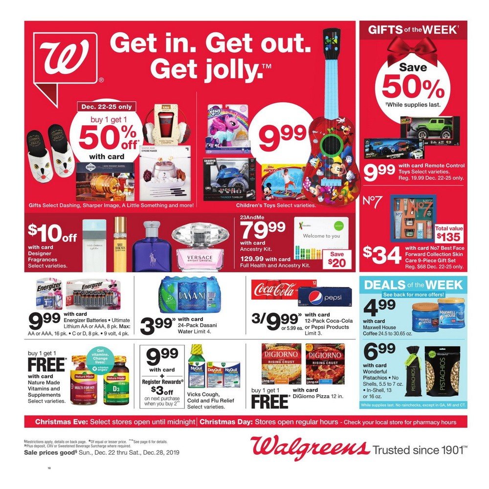Walgreens Weekly Ad Dec 22 – Dec 28, 2019