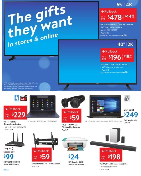 Walmart Weekly Ad Dec 01 – Dec 14, 2019 Holiday Rollback