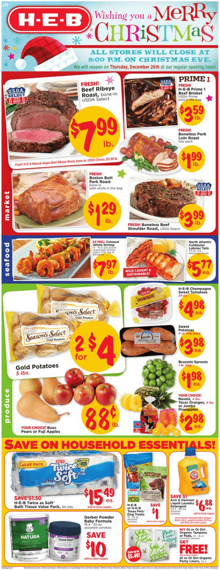 HEB Weekly Ad Dec 18 – Dec 24, 2019