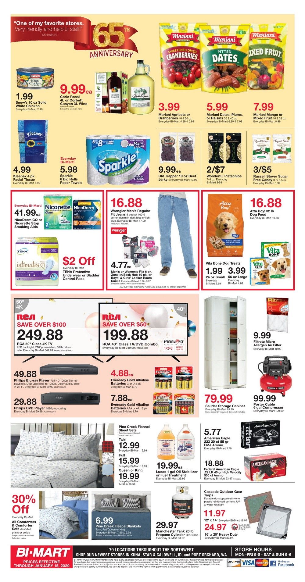 Bi-Mart Weekly Ad Jan 08 – Jan 15, 2020