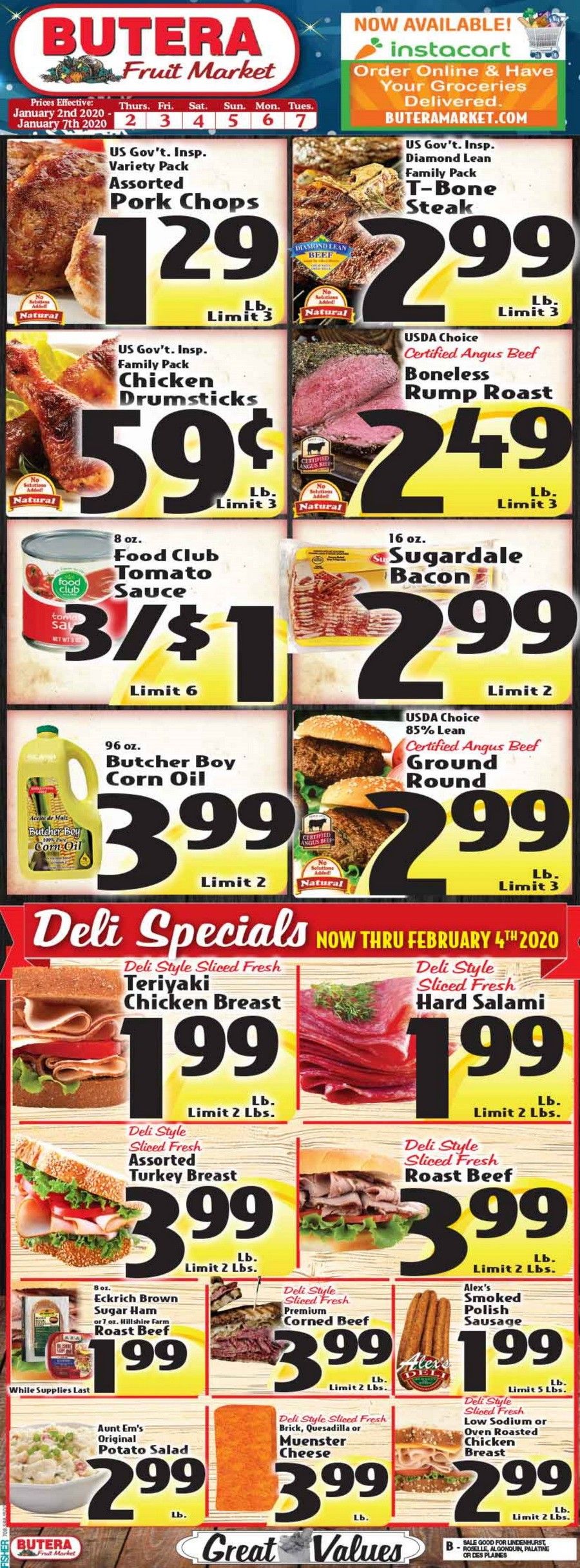 Butera Weekly Ad Jan 02 – Jan 07, 2020