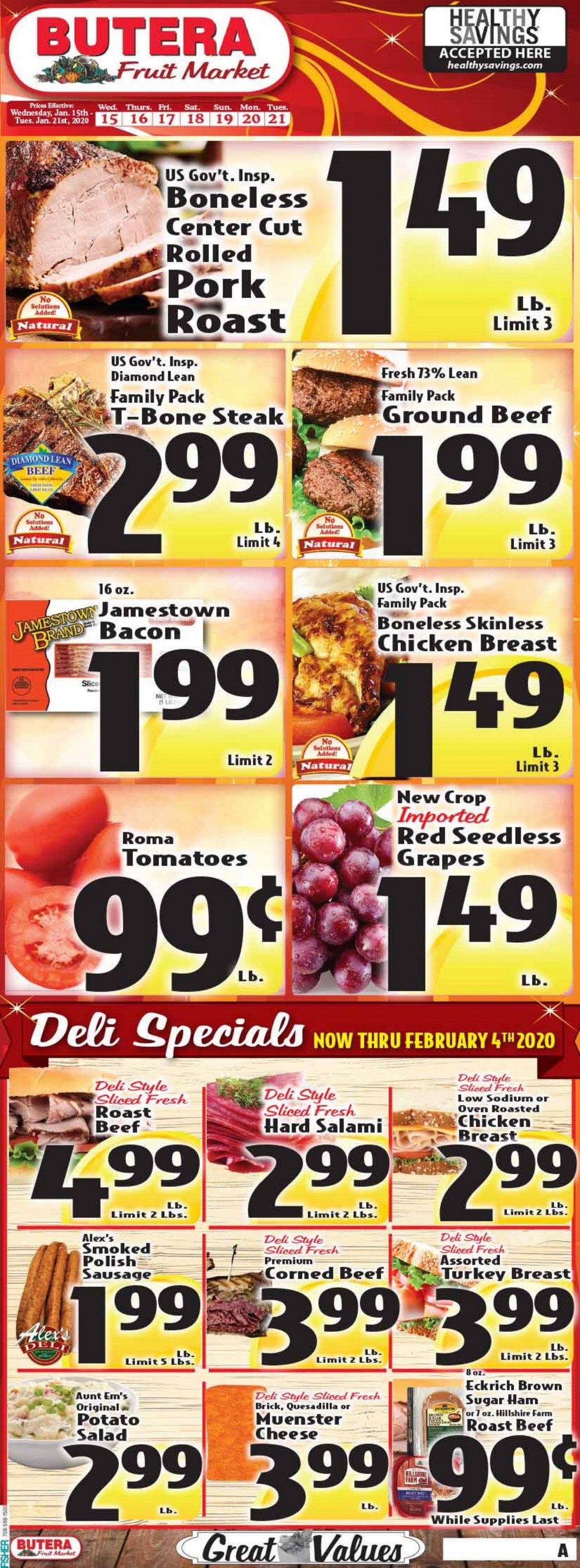 Butera Weekly Ad Jan 15 – Jan 21, 2020