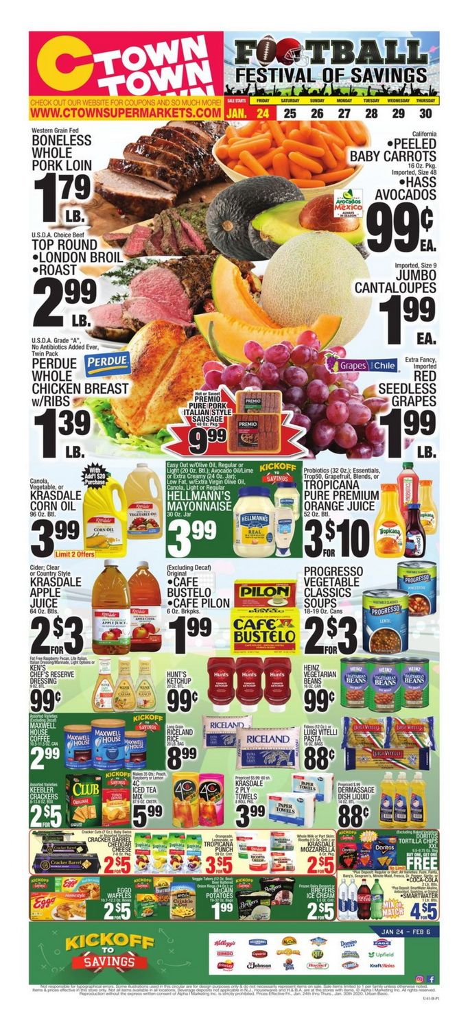 C-Town Weekly Ad Jan 24 – Jan 30, 2020