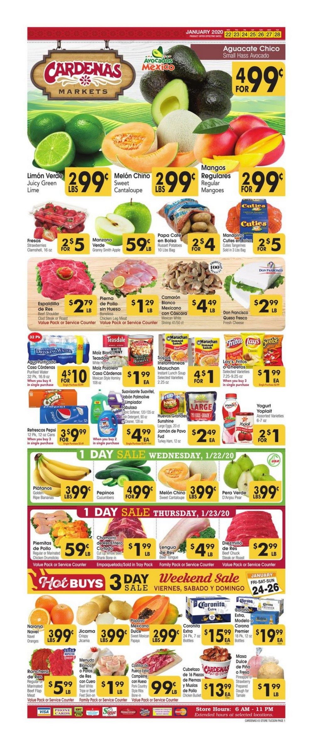 Cardenas Weekly Ad Jan 22 – Jan 28, 2020