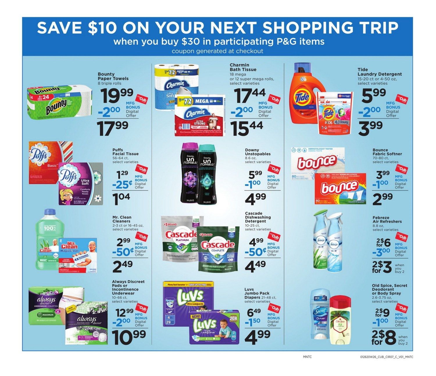Cub Foods Weekly Ad Jan 26 – Feb 1, 2020