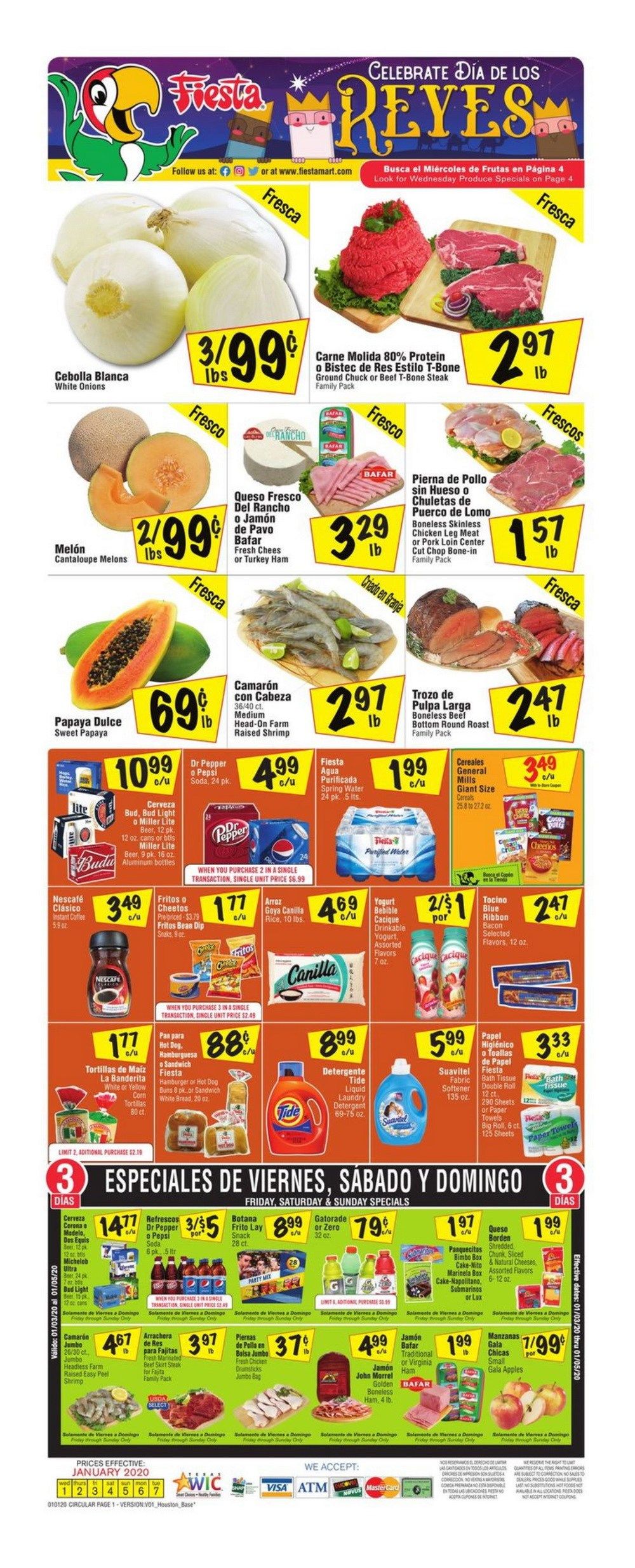 Fiesta Mart Weekly Ad Jan 01 – Jan 07, 2020