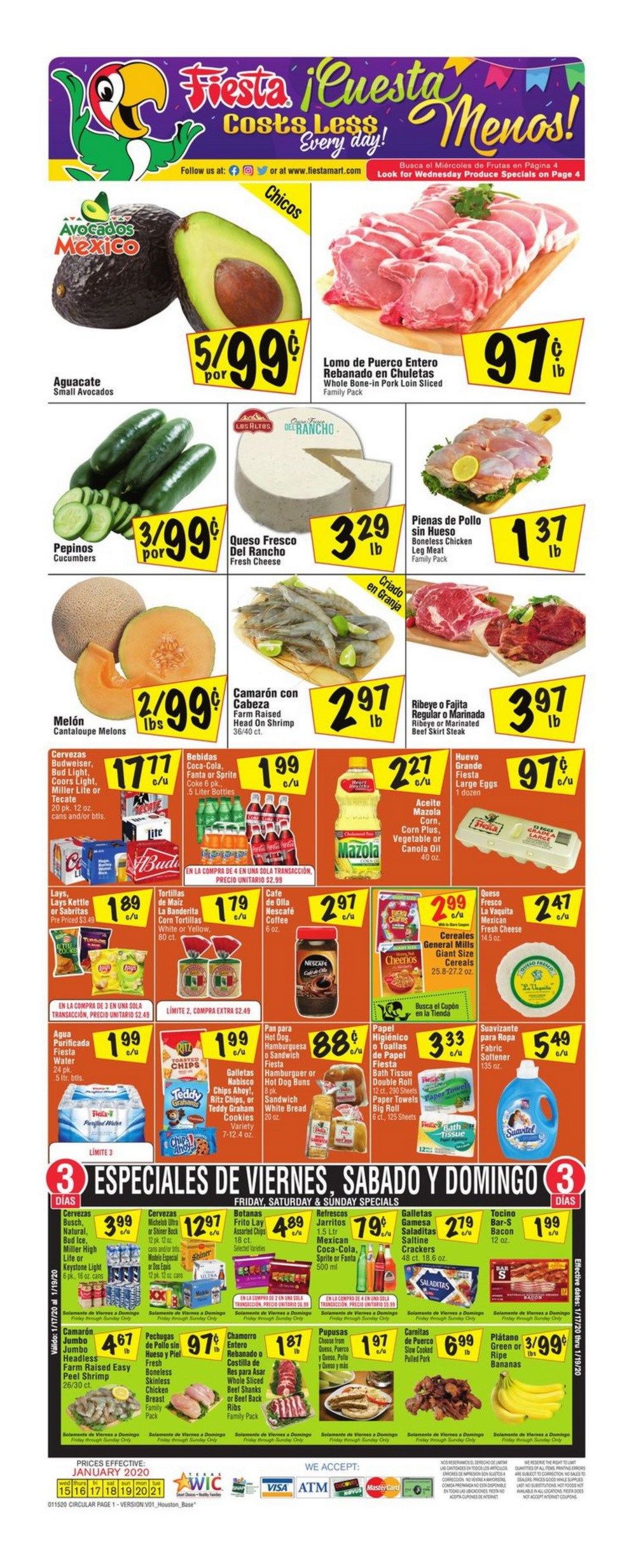 Fiesta Mart Weekly Ad Jan 15 – Jan 21, 2020