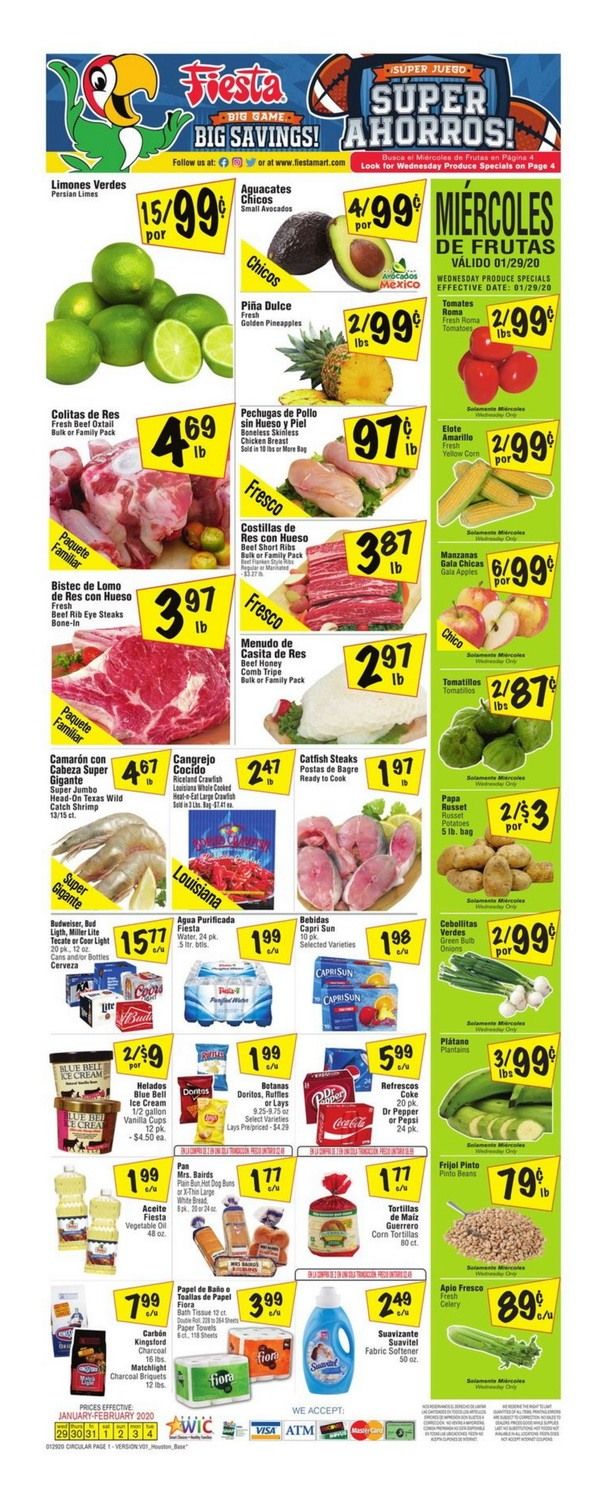 Fiesta Mart Weekly Ad Jan 29 – Feb 04, 2020