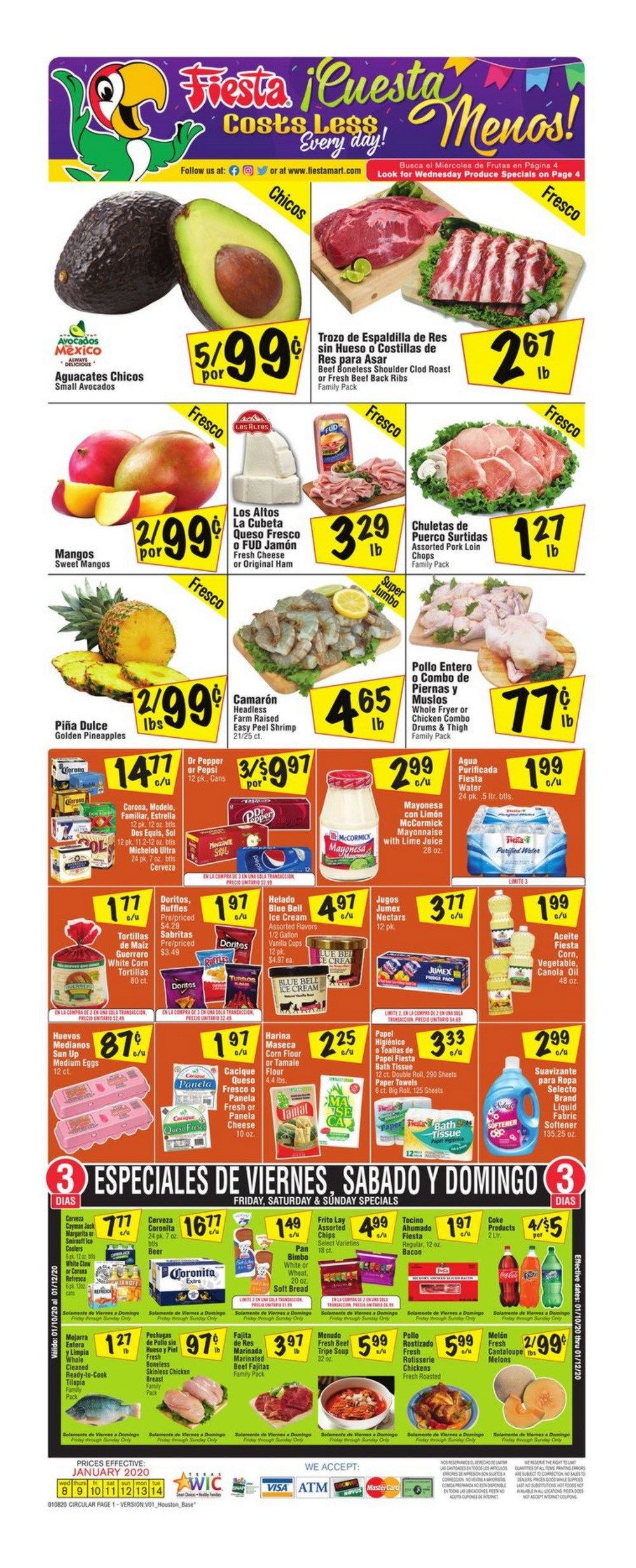 Fiesta Mart Weekly Ad Jan 8 – Jan 14, 2020
