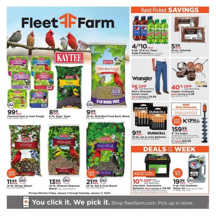 Fleet Farm Weekly Ad Jan 03 – Jan 11, 2020