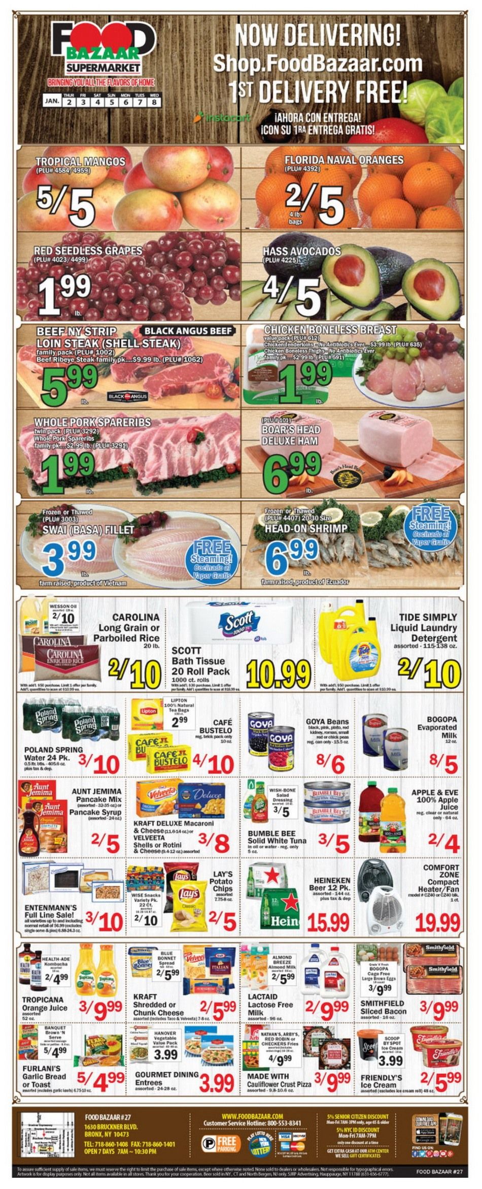 Food Bazaar Weekly Ad Jan 2 – Jan 8, 2020