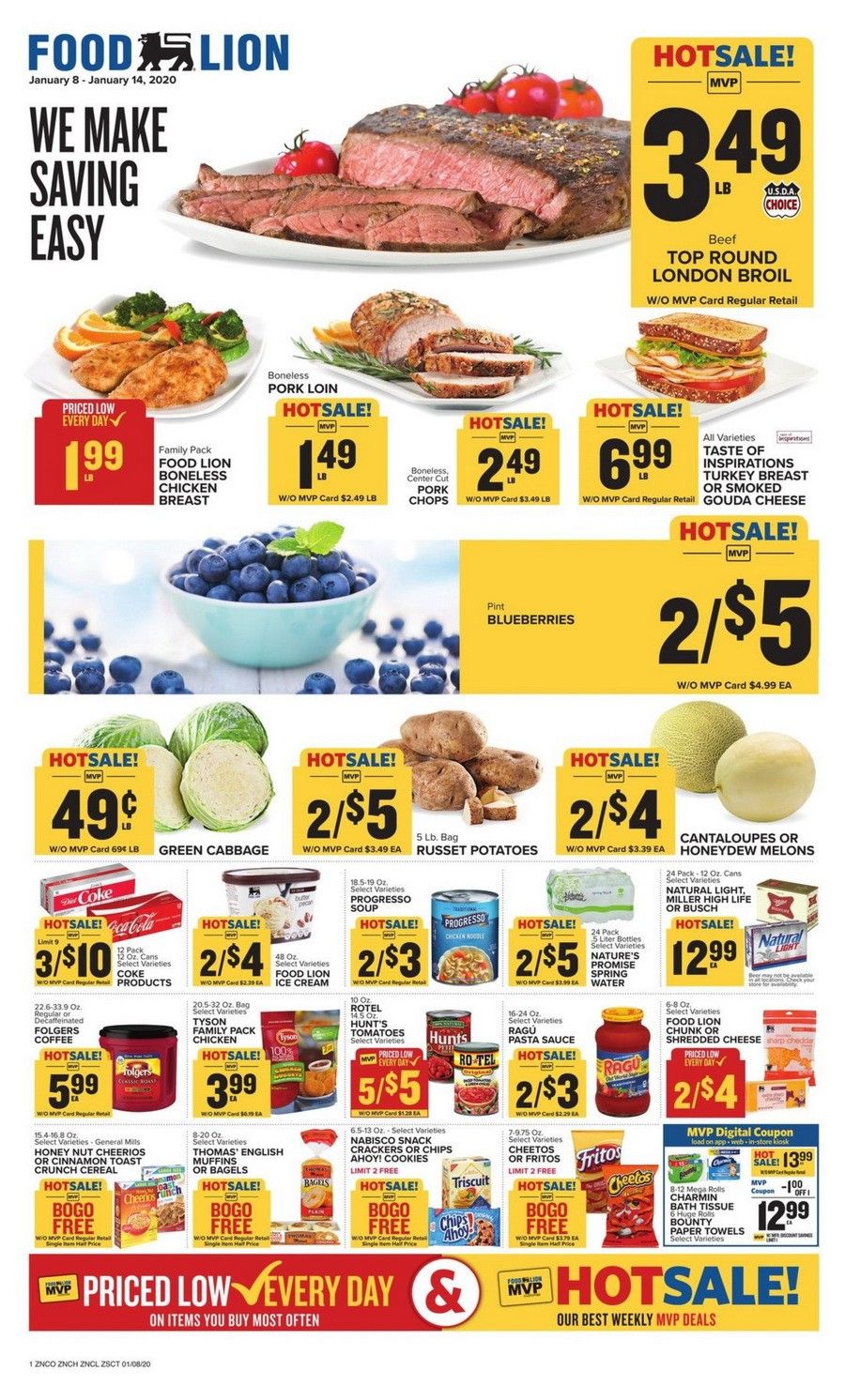 Food Lion Weekly Ad Jan 08 – Jan 14, 2020