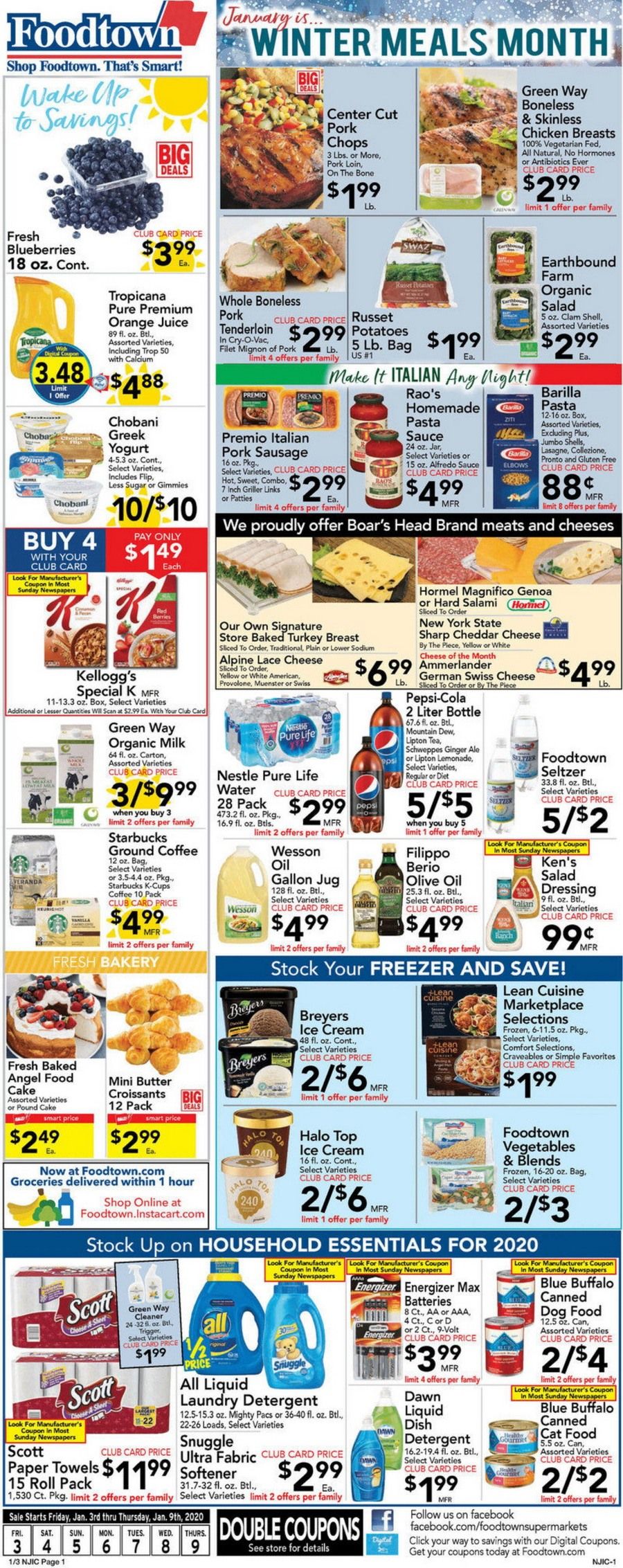 Foodtown Weekly Ad Jan 03 – Jan 09, 2020