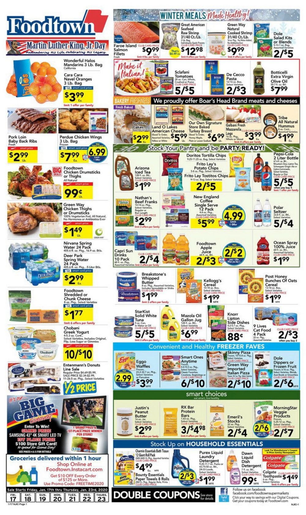 Foodtown Weekly Ad Jan 17 – Jan 23, 2020
