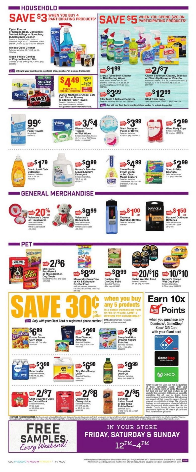 Giant Food Weekly Circular Jan 10 – Jan 16, 2020