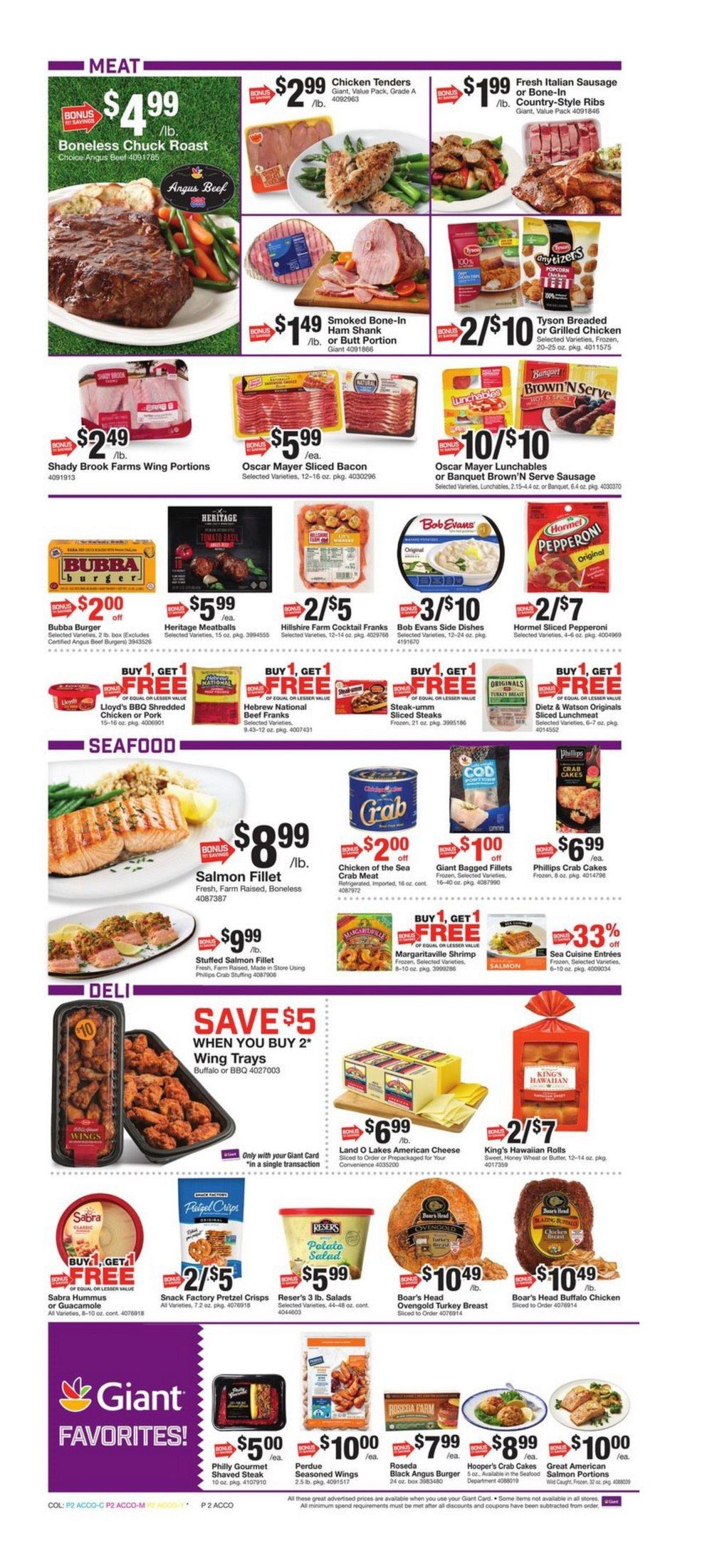 Giant Food Weekly Circular Jan 31 – Feb 6, 2020
