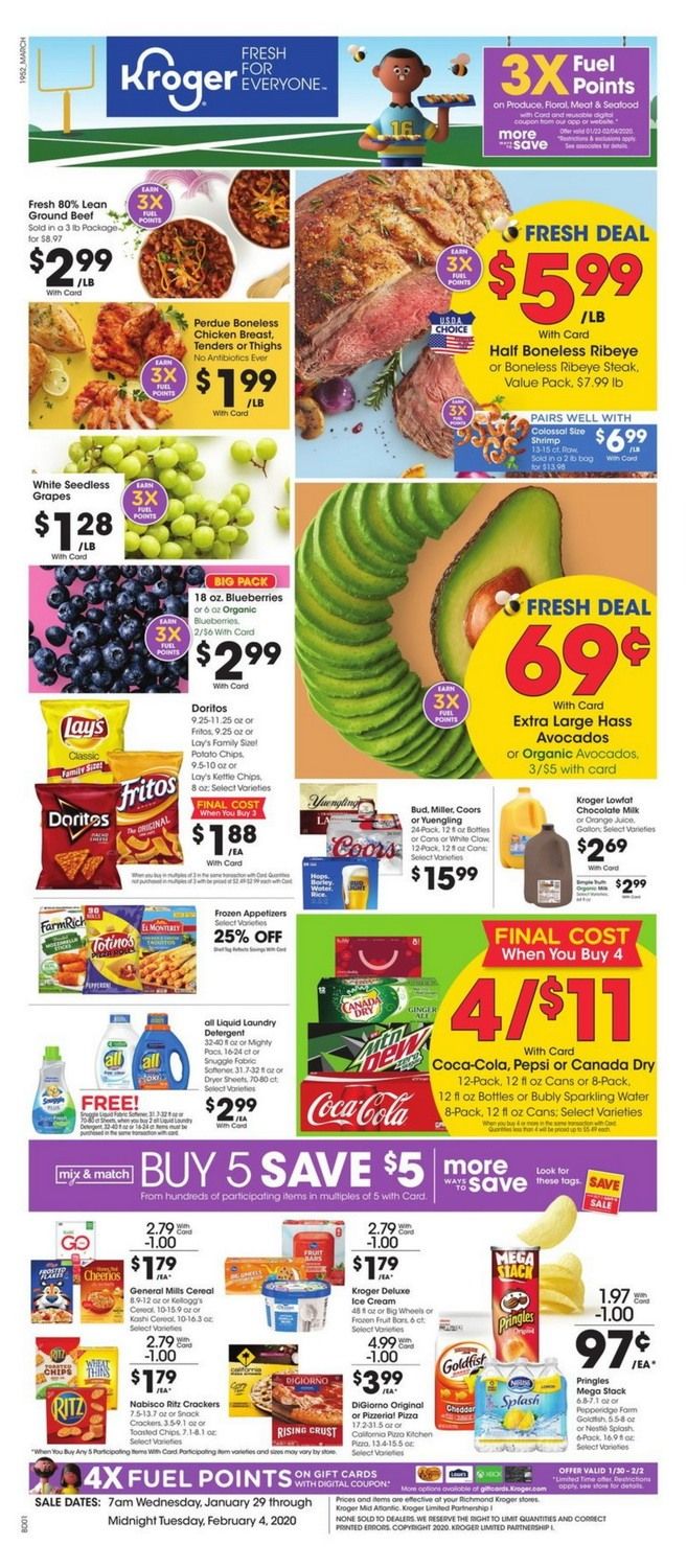Kroger Weekly Ad Jan 29 – Feb 04, 2020