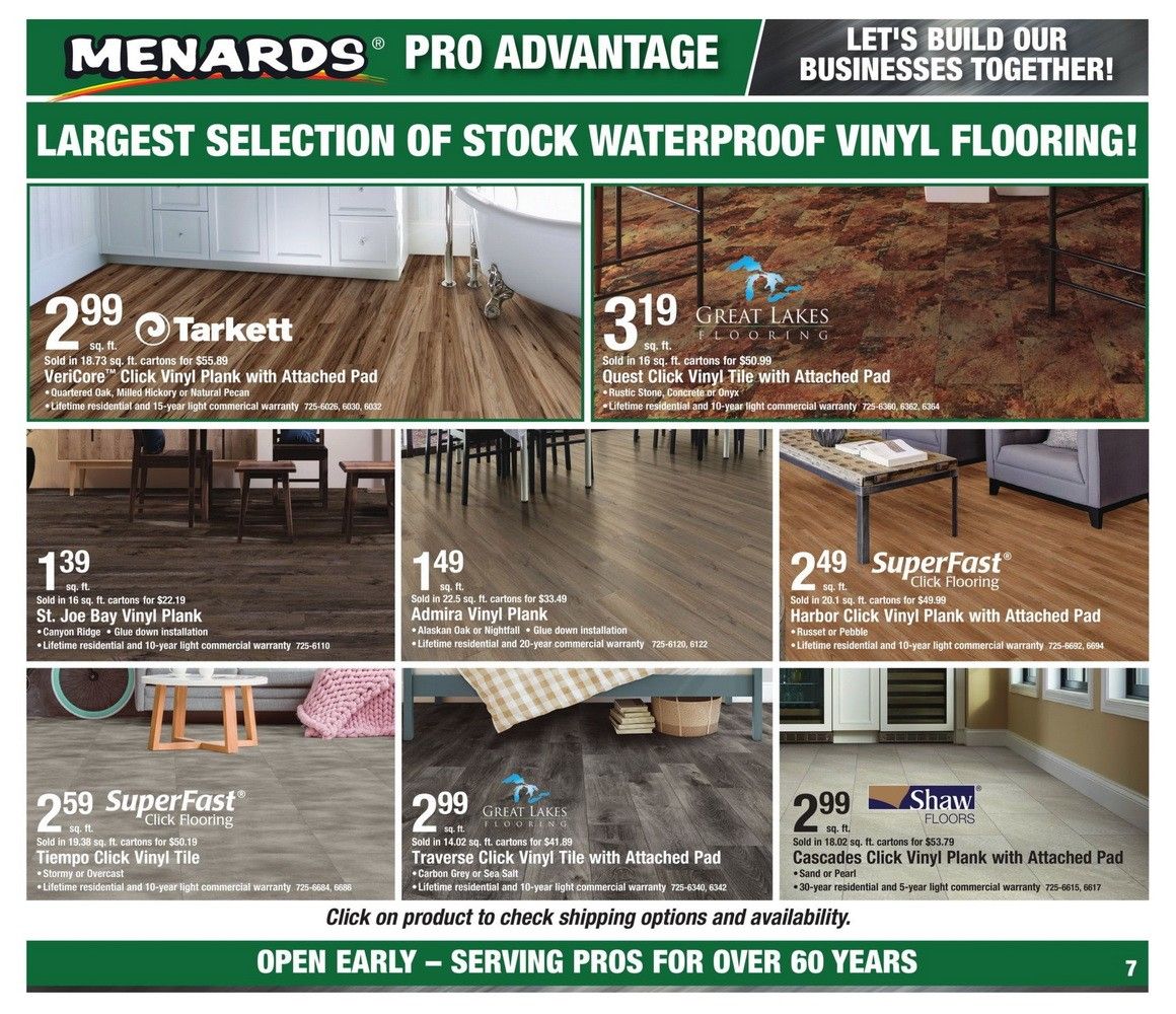Menards Weekly Ad Jan 12 – Jan 18, 2020