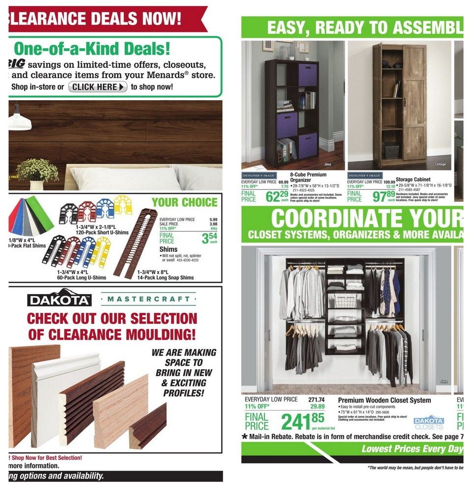 Menards 11% Everything Ad Jan 19 – Jan 25, 2020