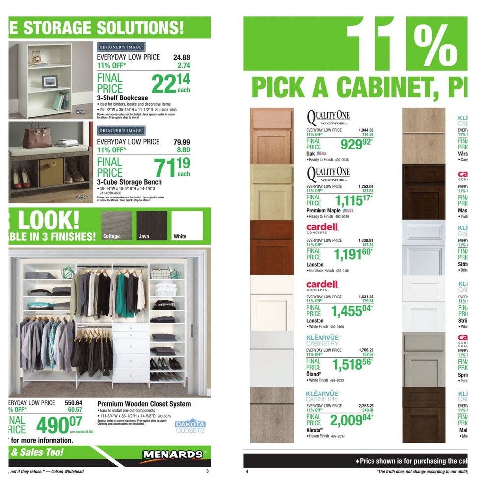 Menards 11% Everything Ad Jan 19 – Jan 25, 2020