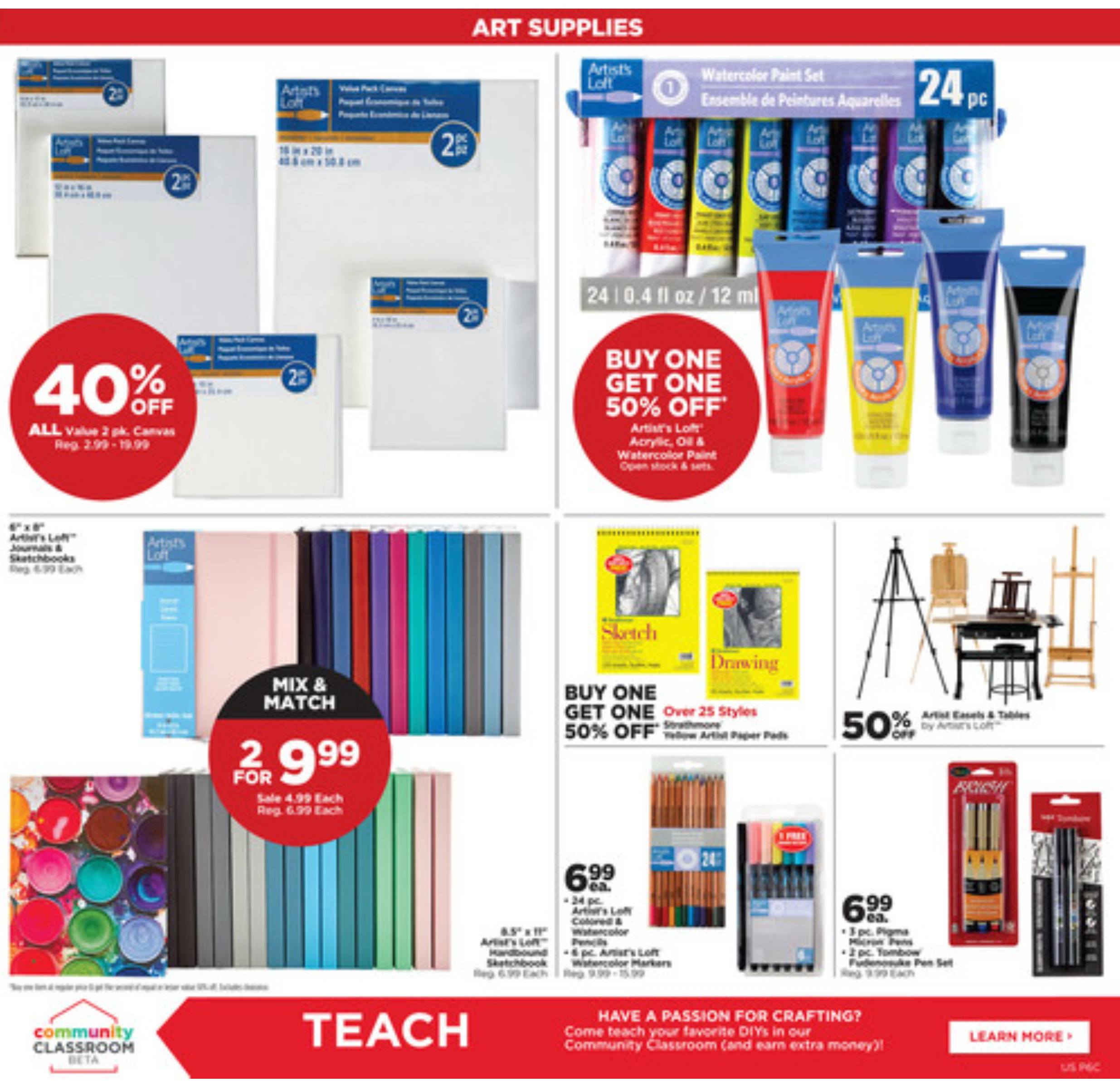 Michaels Weekly Ad Jan 12 – Jan 18, 2020