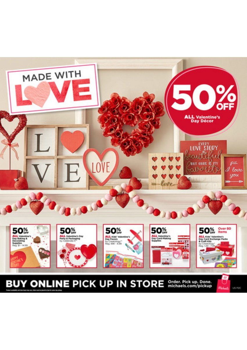 Michaels Weekly Ad Jan 26– Feb 1, 2020