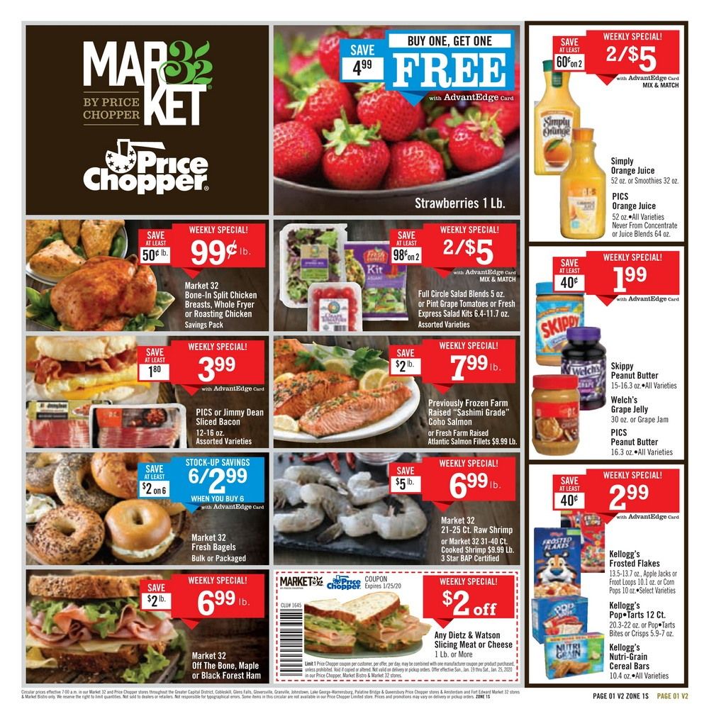 Price Chopper Weekly Ad Jan 19 – Jan 25, 2020
