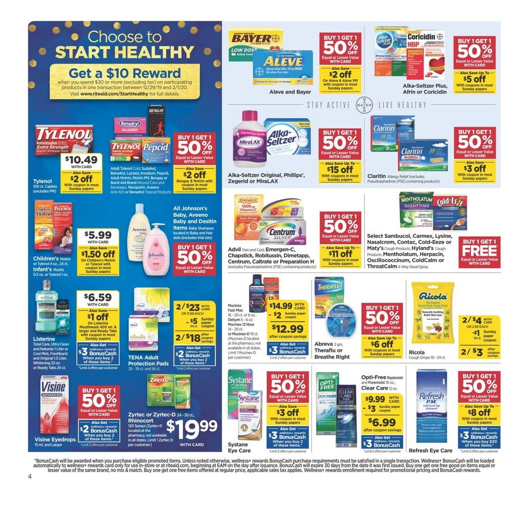 Rite Aid Weekly Ad Ad Jan 05 – Jan 11, 2020