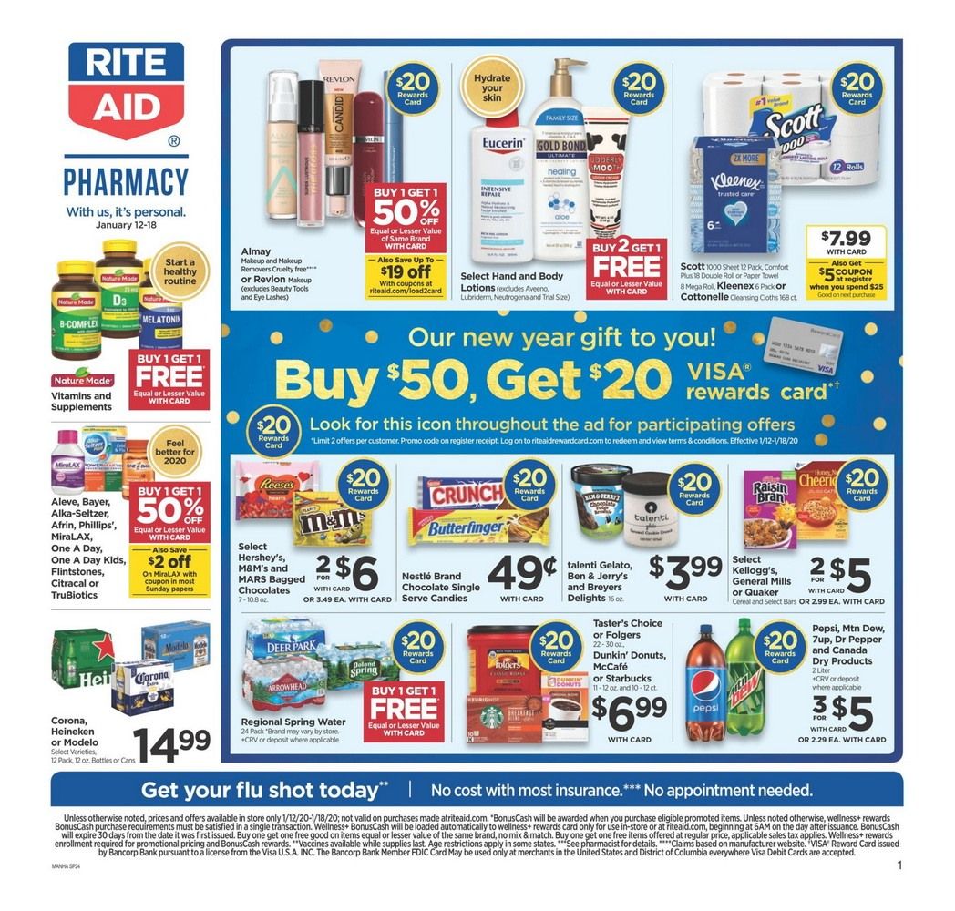 Rite Aid Weekly Ad Jan 12 – Jan 18, 2020