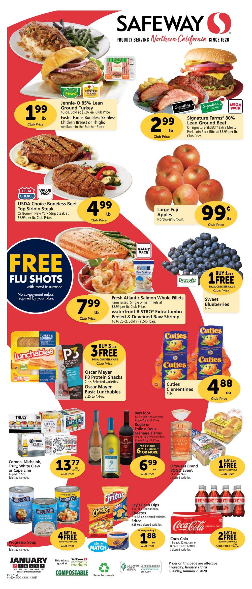 Safeway Weekly Ad Jan 01 – Jan 07, 2020