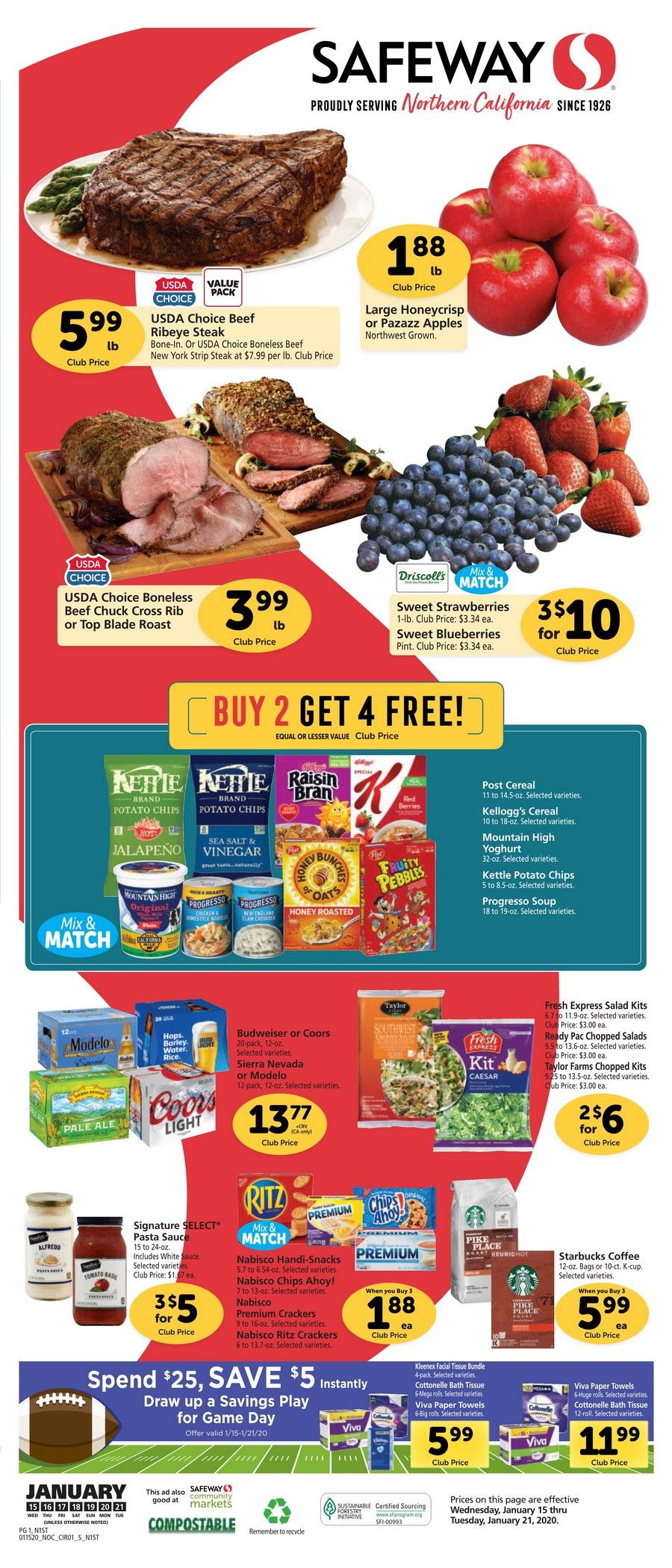 Safeway Weekly Ad Jan 15 – Jan 21, 2020