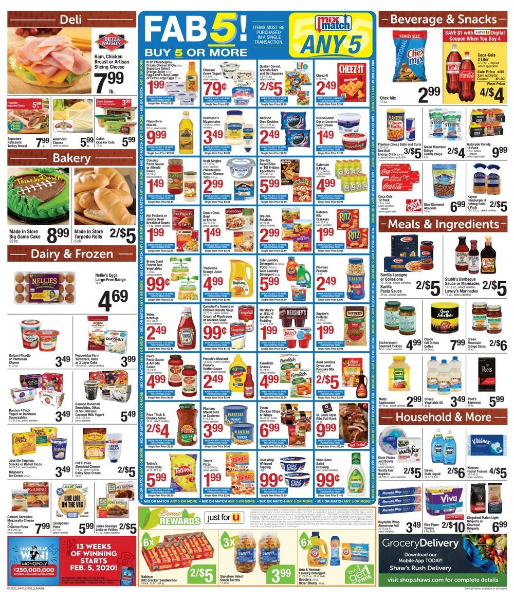 Shaw's Weekly Ad Jan 31 – Feb 6, 2020
