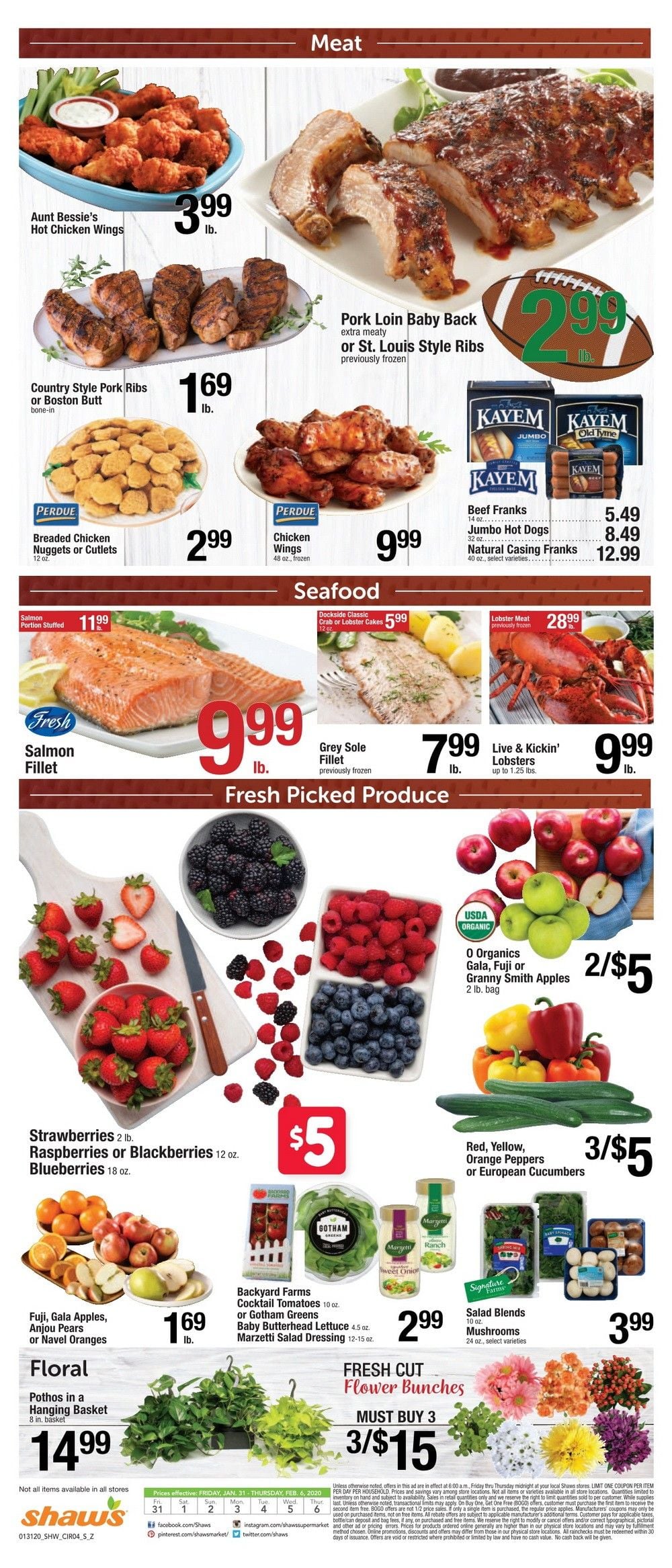 Shaw's Weekly Ad Jan 31 – Feb 6, 2020