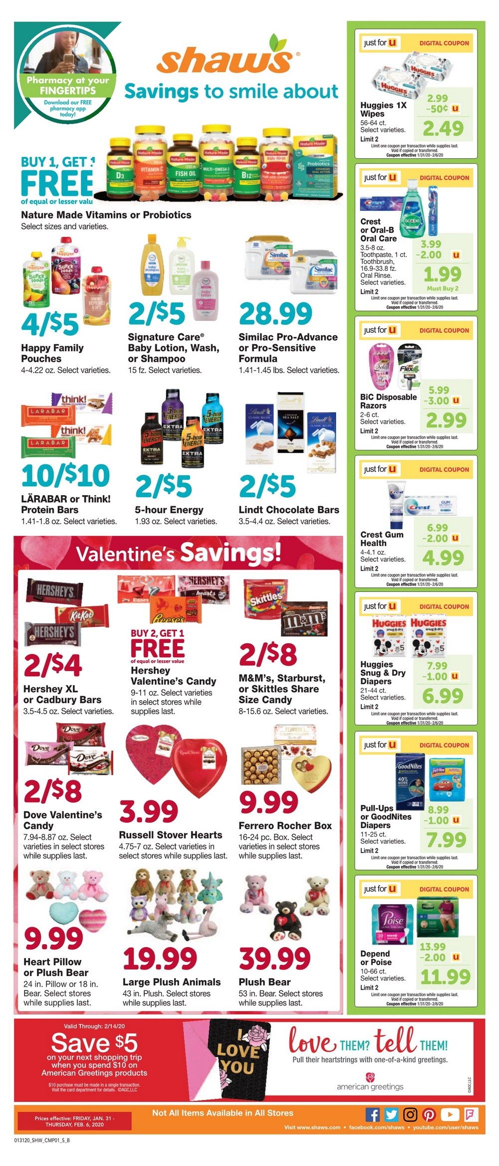 Shaw's Weekly Ad Jan 31 – Feb 6, 2020