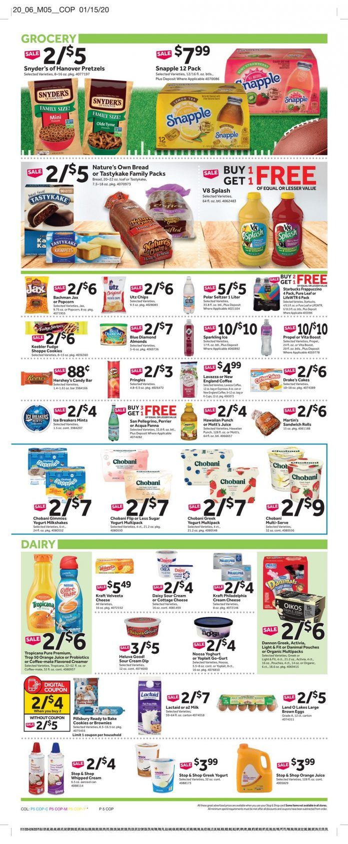 Stop & Shop Weekly Circular Jan 31 – Feb 6, 2020
