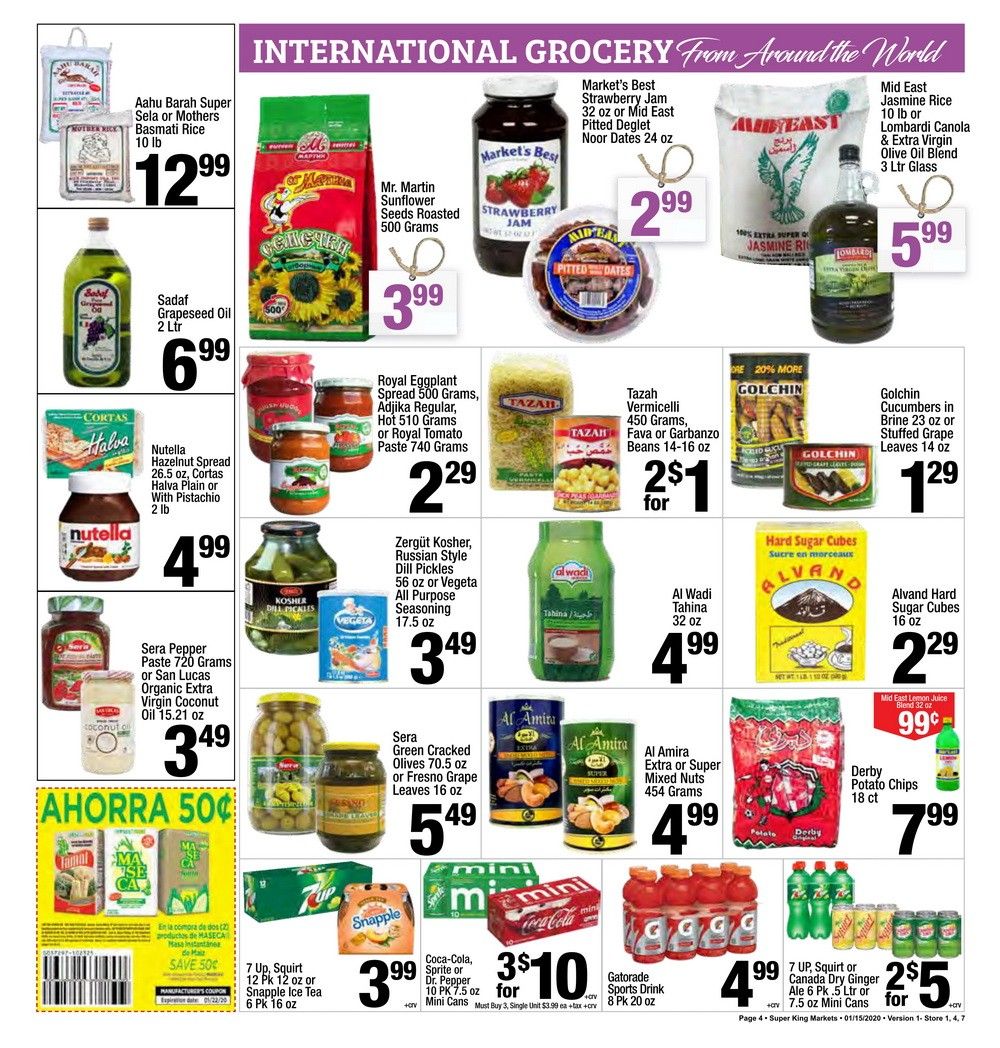 Super King Weekly Ad Jan 15 – Jan 21, 2020