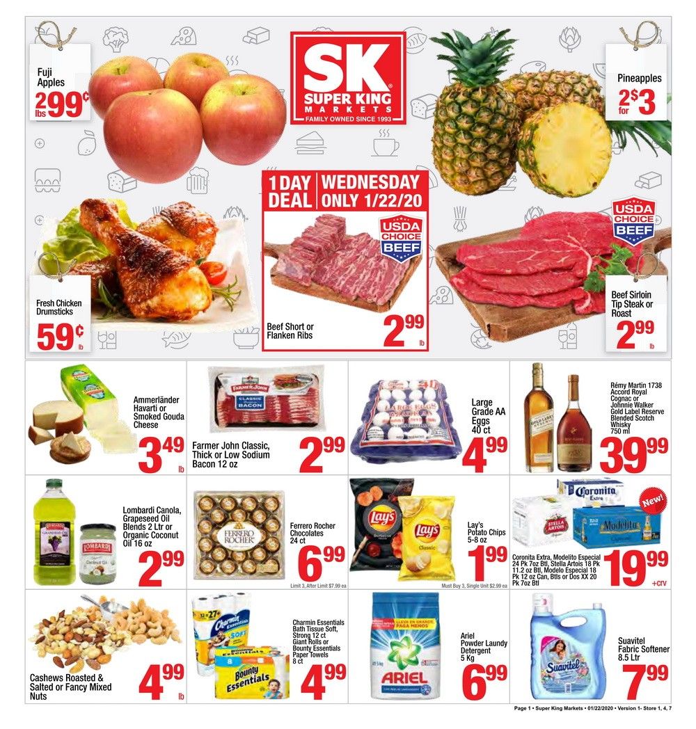 Super King Weekly Ad Jan 22 – Jan 28, 2020