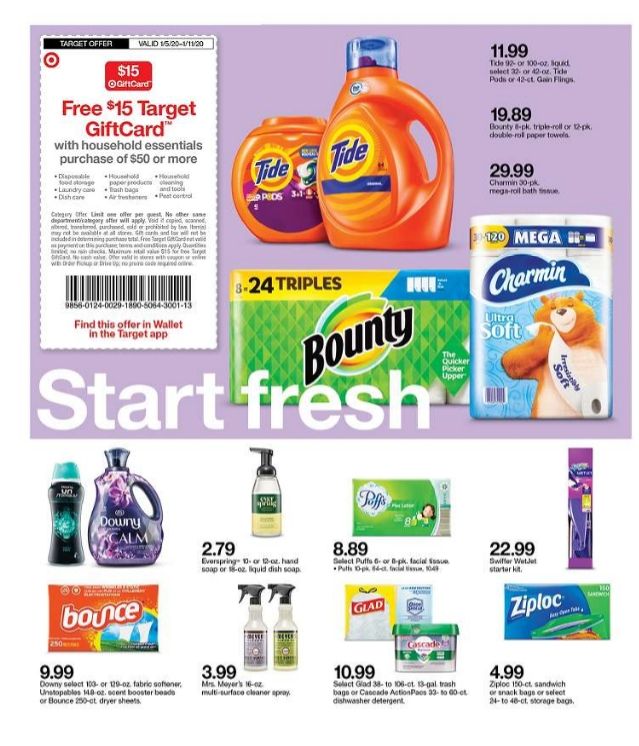Target Weekly Ad Jan 05 – Jan 11, 2020