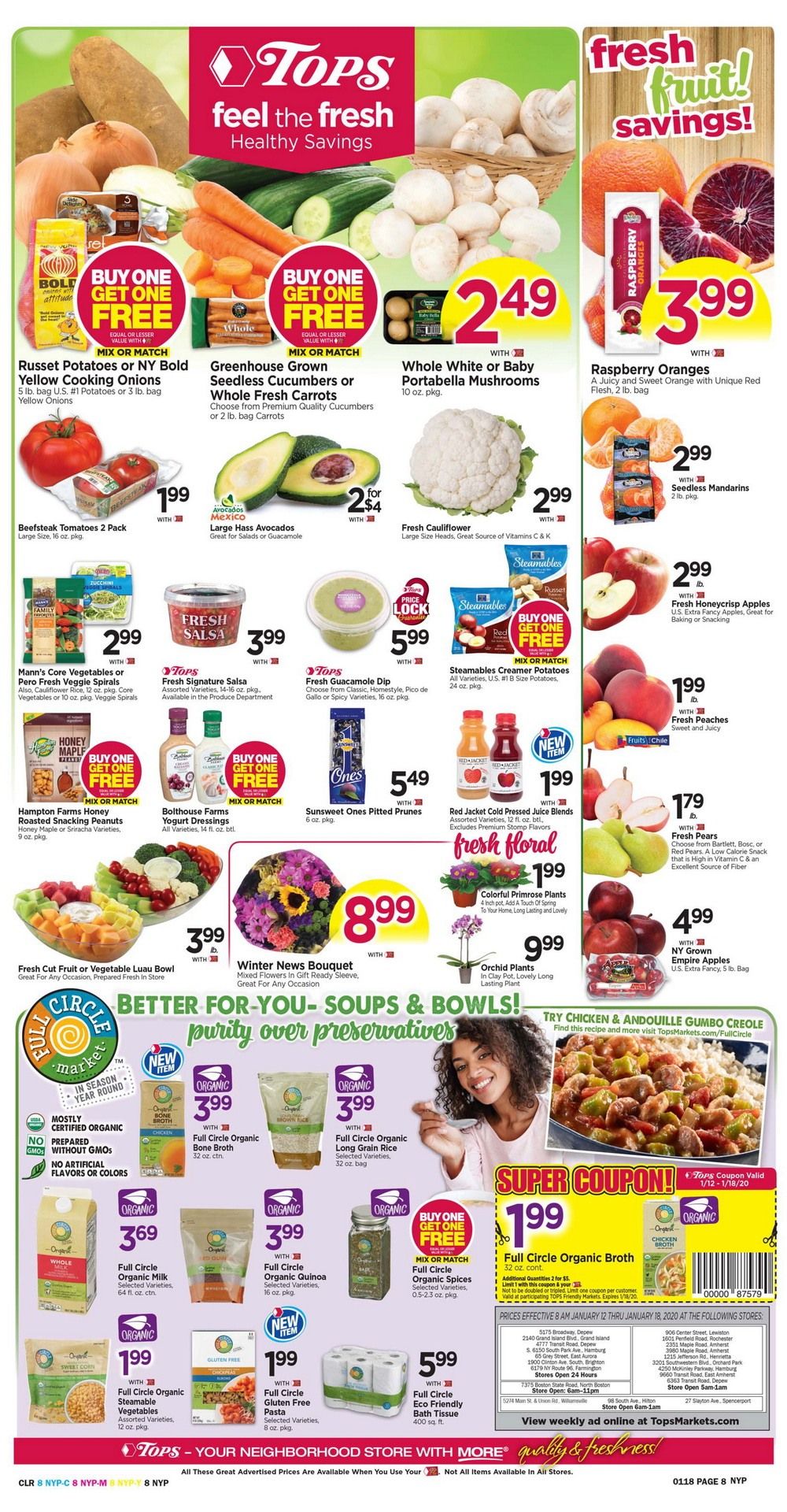 Tops Weekly Circular Jan 12 – Jan 18, 2020