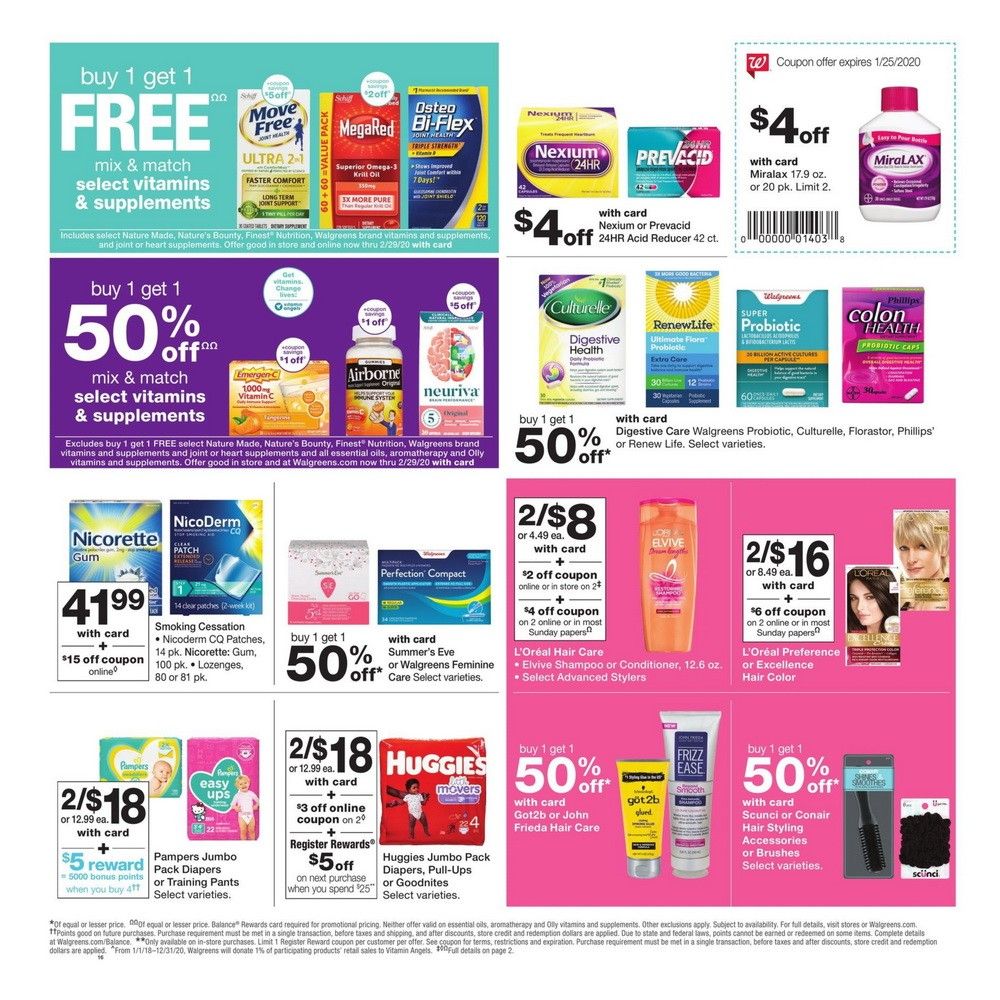 Walgreens Weekly Ad Jan 19 – Jan 23, 2020