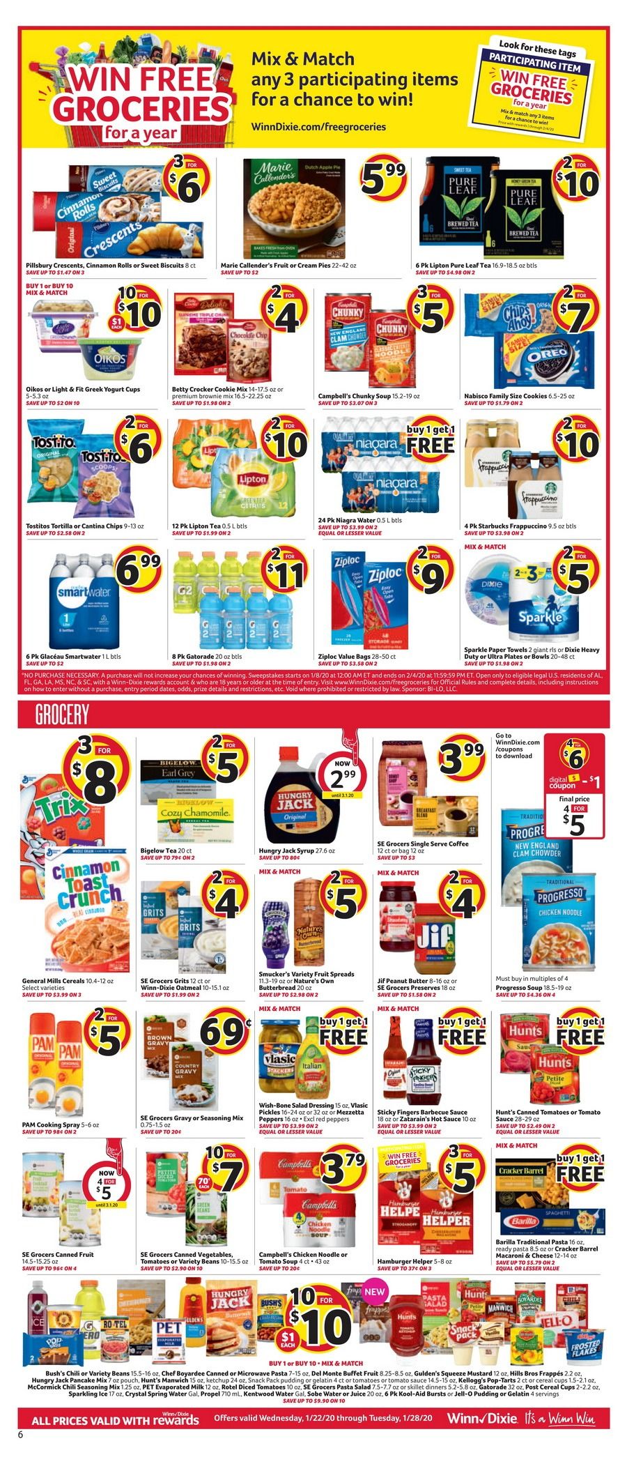 Winn-Dixie Weekly Ad Jan 22 – Jan 28, 2020