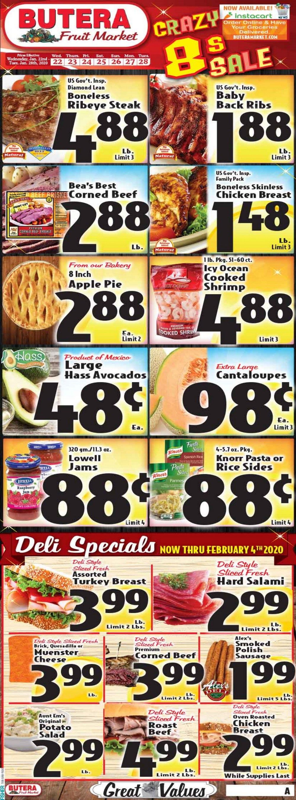 Butera Weekly Ad Jan 22 – Jan 28, 2020