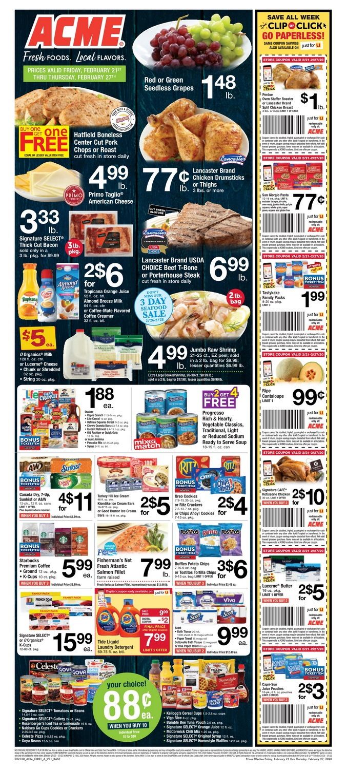 Acme Weekly Ad Feb 21 – Feb 27, 2020