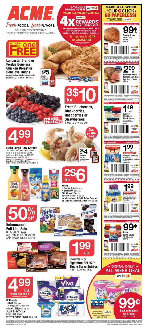 Acme Weekly Ad Feb 28 – Mar 05, 2020