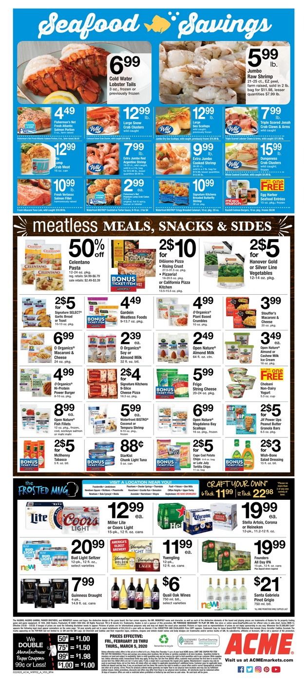 Acme Weekly Ad Feb 28 – Mar 05, 2020