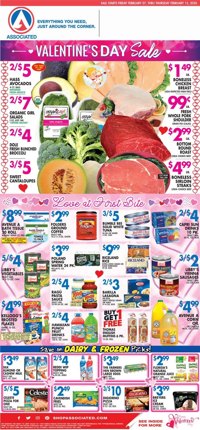 Associated Supermarkets Weekly Ad Feb 07 – Feb 13, 2020